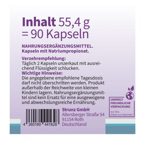 Propionat - - gluten- & laktosefrei, vegan - 45 Portionen