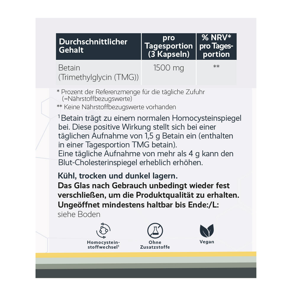 for you TMG betain Kapseln | 500 mg